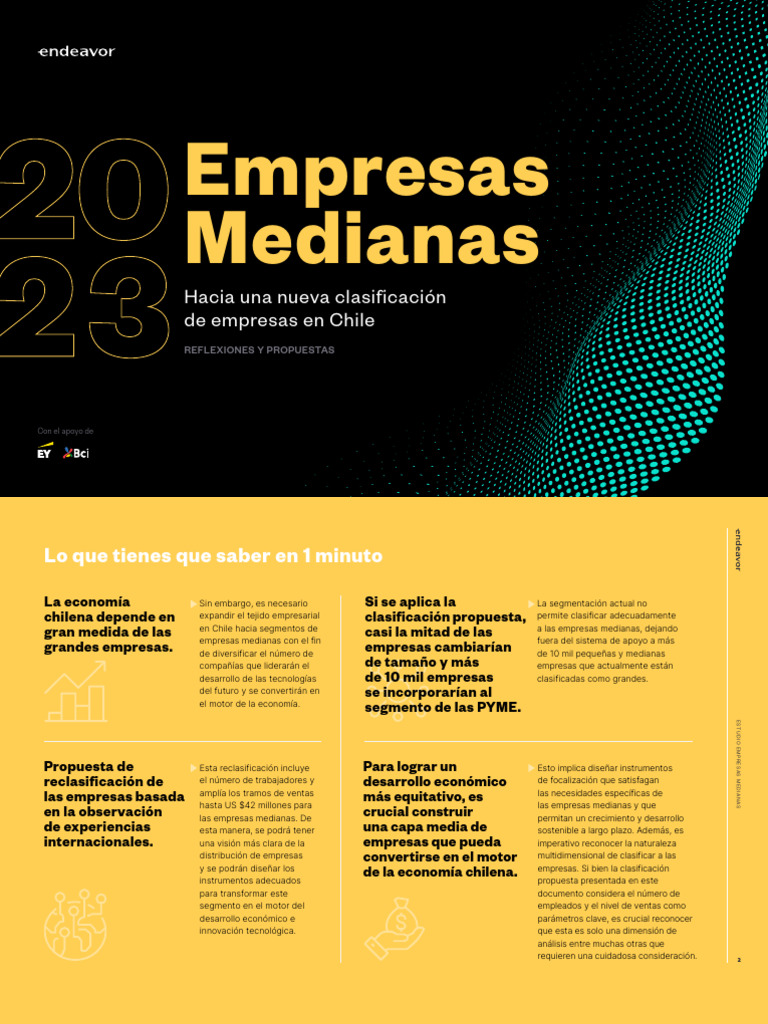 Nueva Clasificación de Empresas en Chile | PDF | Pequeñas y medianas ...