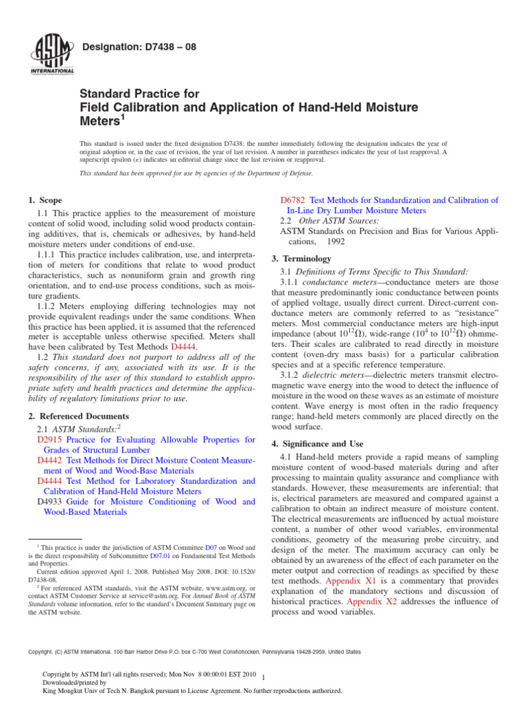 Astm 4444 Standard Practice For Field Calibration And Application Of