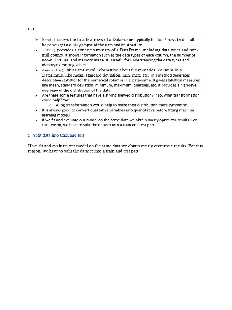 PS Notes (Machine Learning | PDF | Cross Validation (Statistics ...