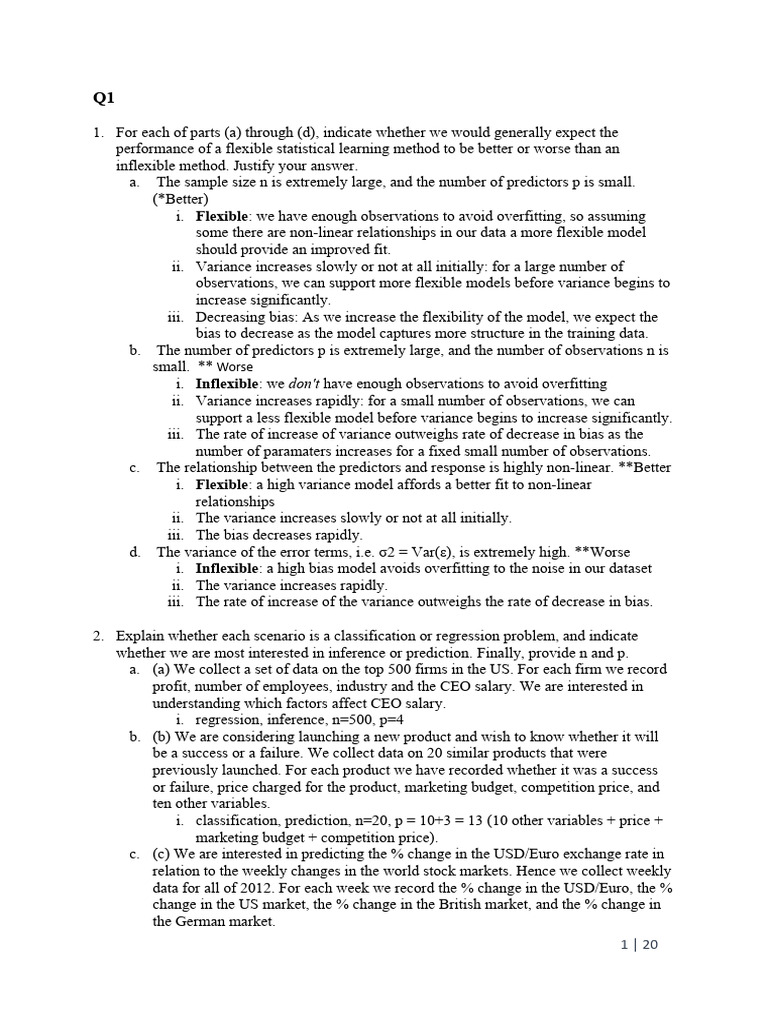 Book's Solutions | PDF | Linear Regression | Cross Validation (Statistics)