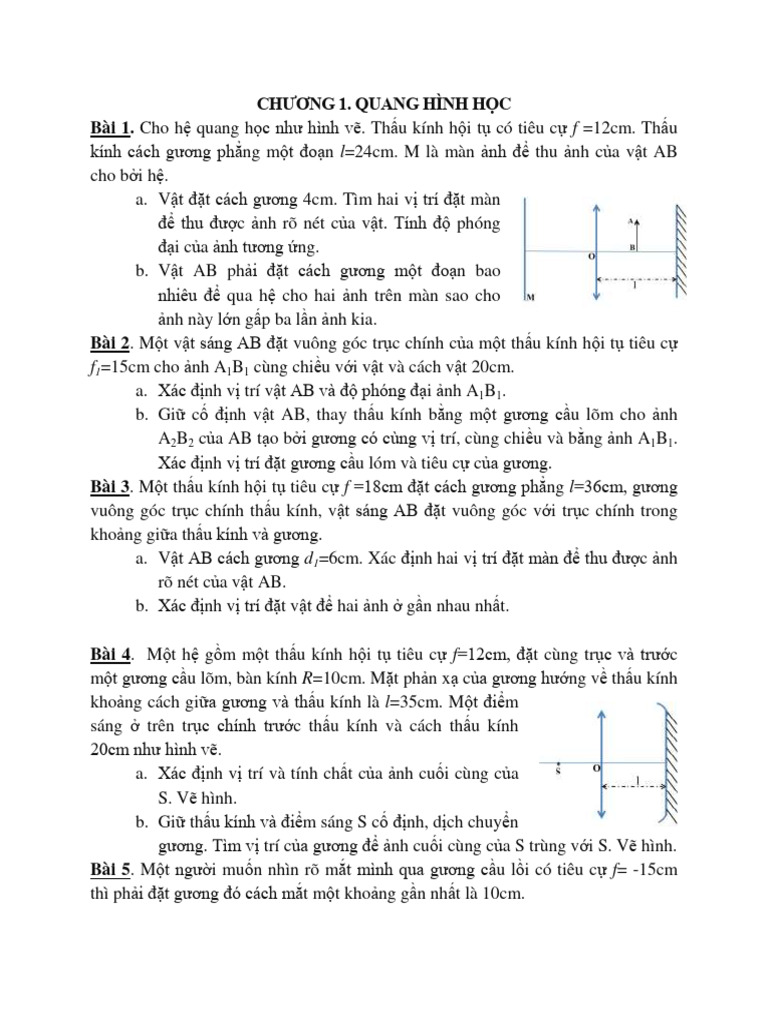 22SVL-BAI TAP QUANG-Chương 1 | PDF