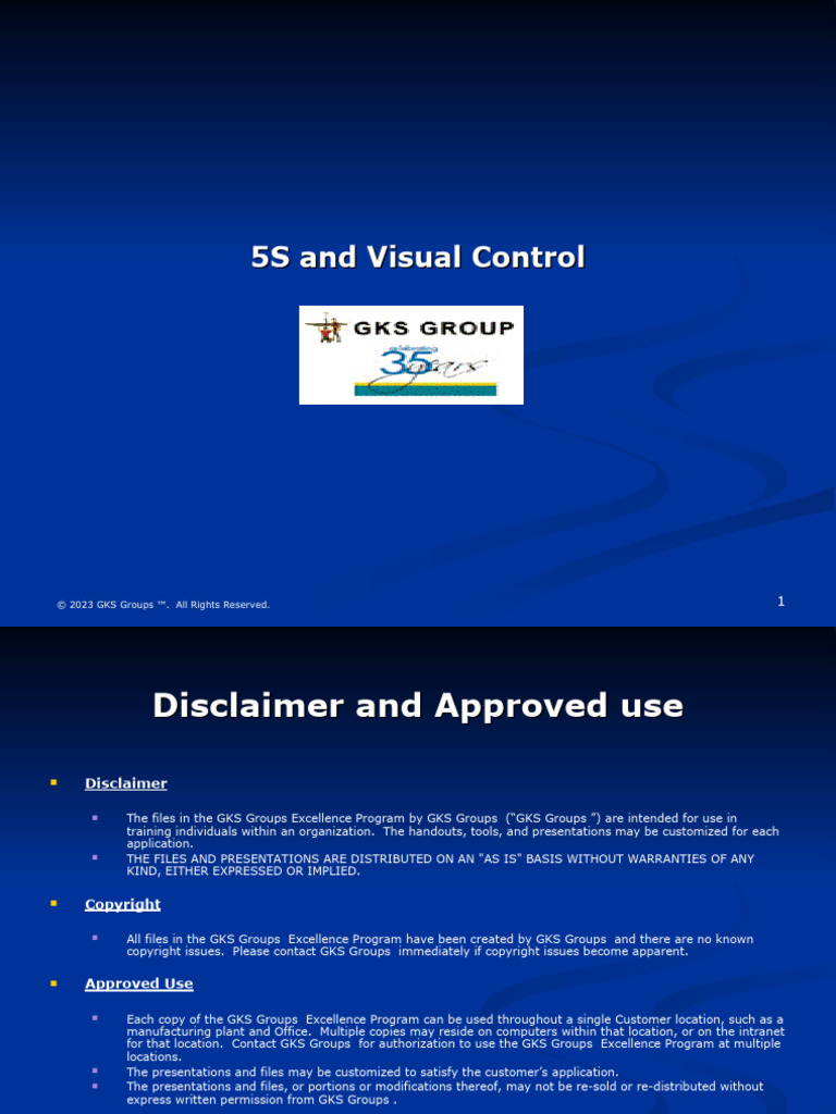 5S and Visual Control | PDF | Waste