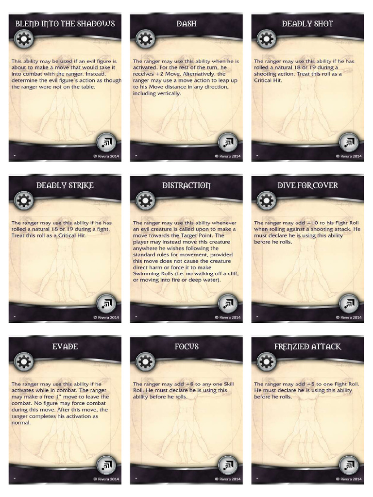 Heroic Ability Cards | PDF