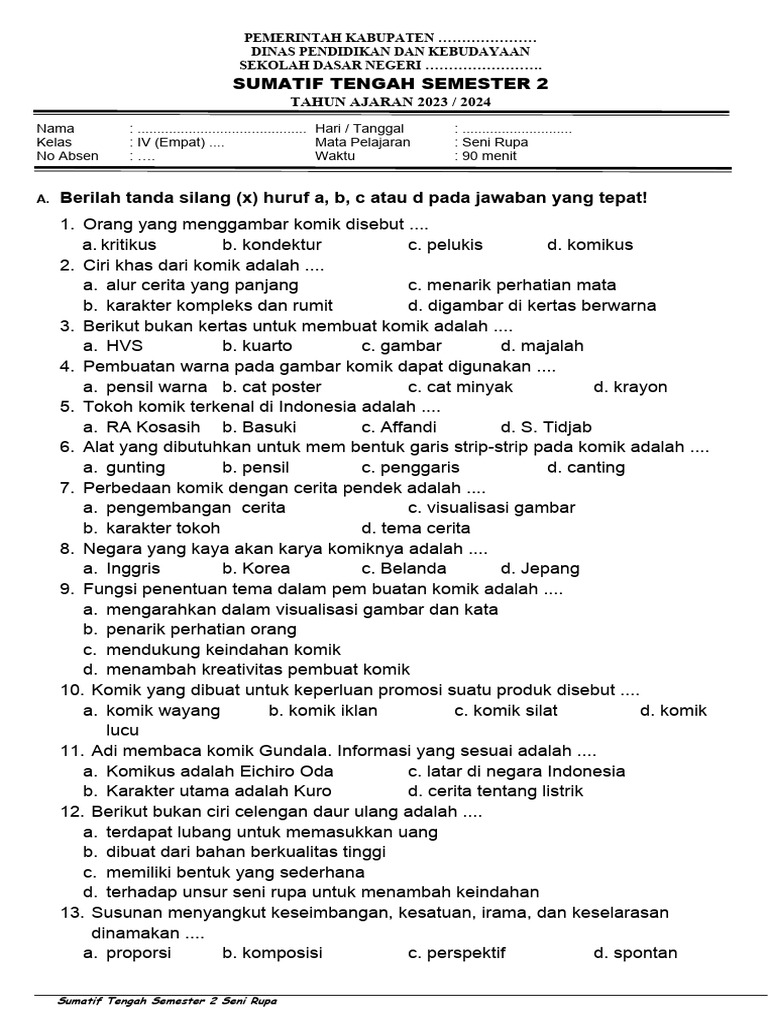 STS Seni Rupa SSM 2.docx | PDF
