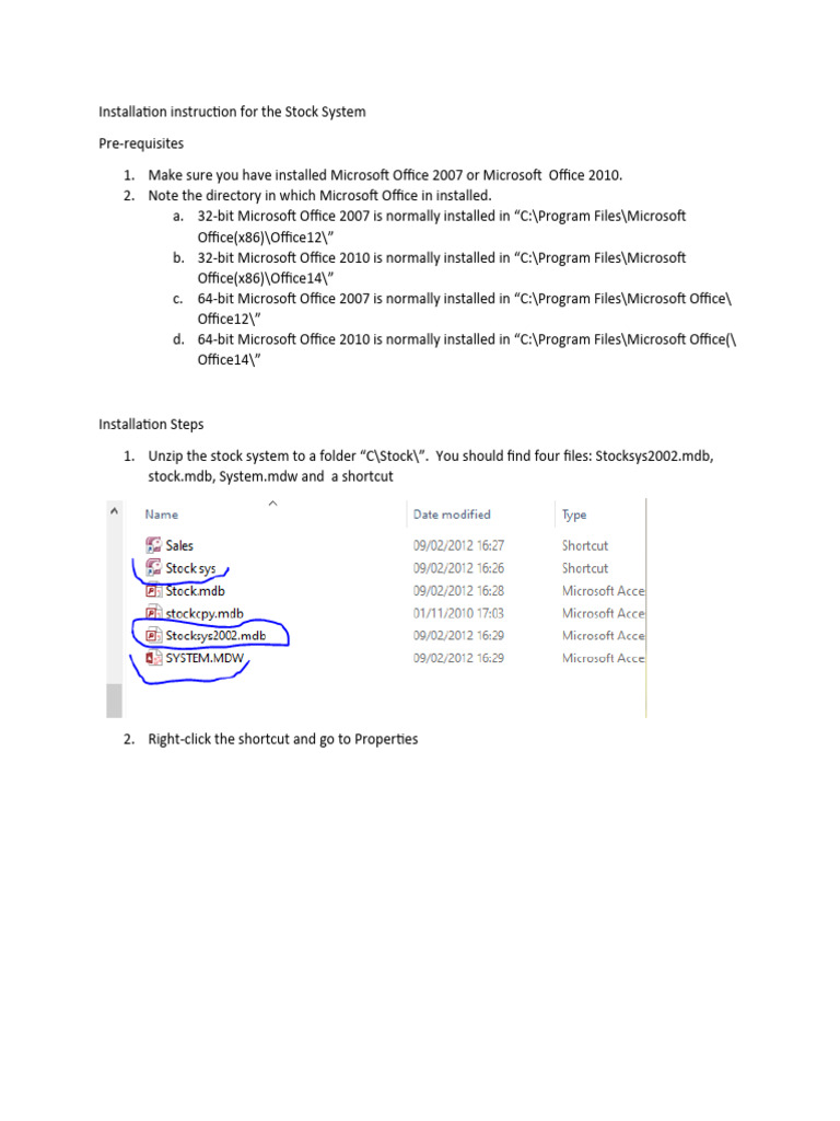 Installation Stock System | PDF | User (Computing) | Password