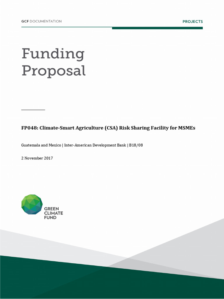 Funding Proposal fp048 Idb Guatemala and Mexico | PDF | Sustainability | Inter American ...