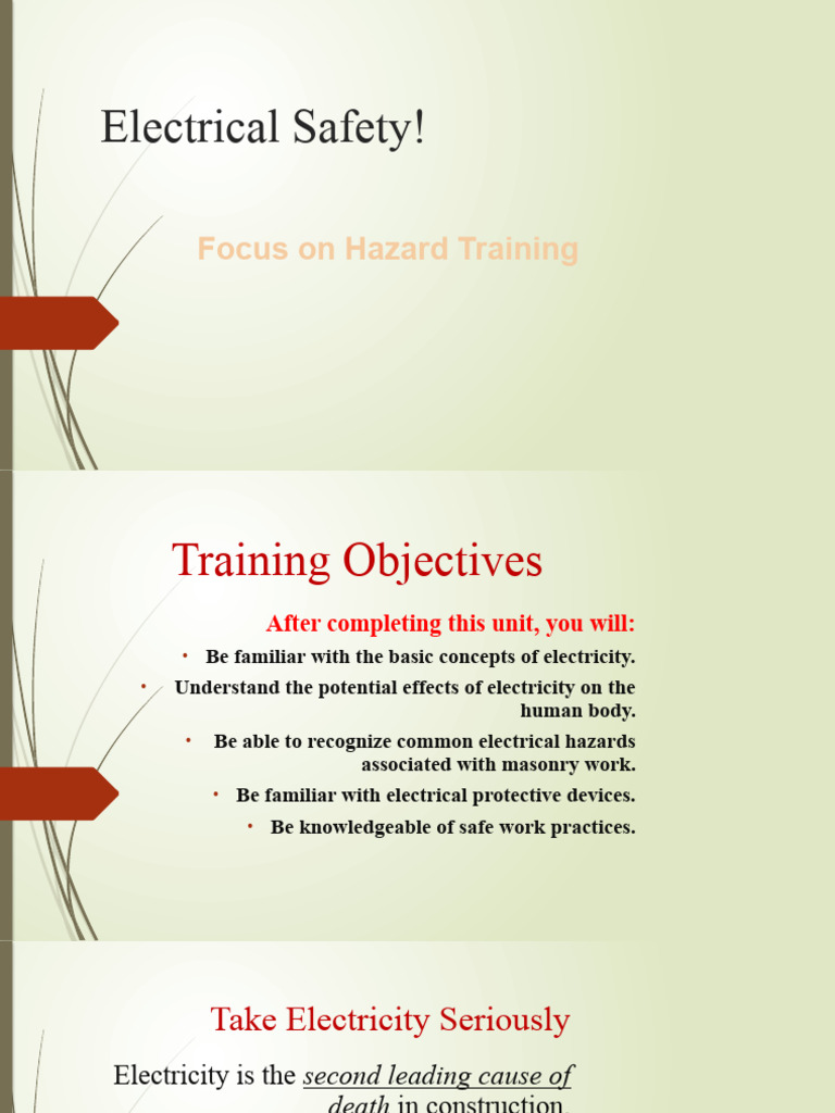 Electrical Safety | PDF | Electricity | Electric Arc