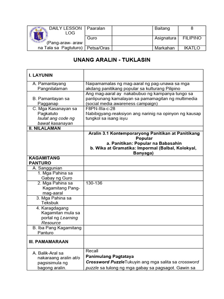 aralin-3.-1-3rd-Grading | PDF