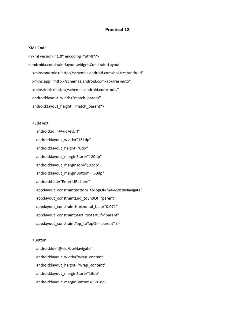 MAD Practical 18 | PDF