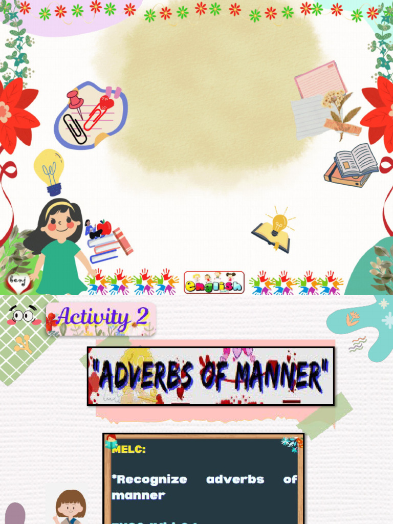 Ade3 Week2 | PDF | Adverb