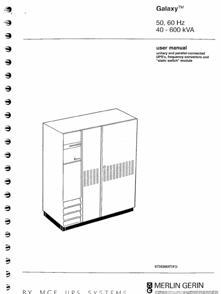 MGE - Galaxy - User Manual | PDF