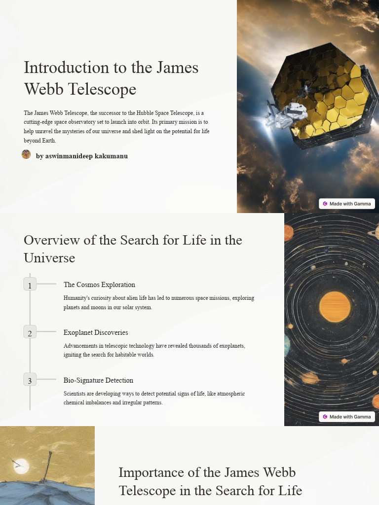 Introduction To The James Webb Telescope | PDF | Telescope | Exoplanet