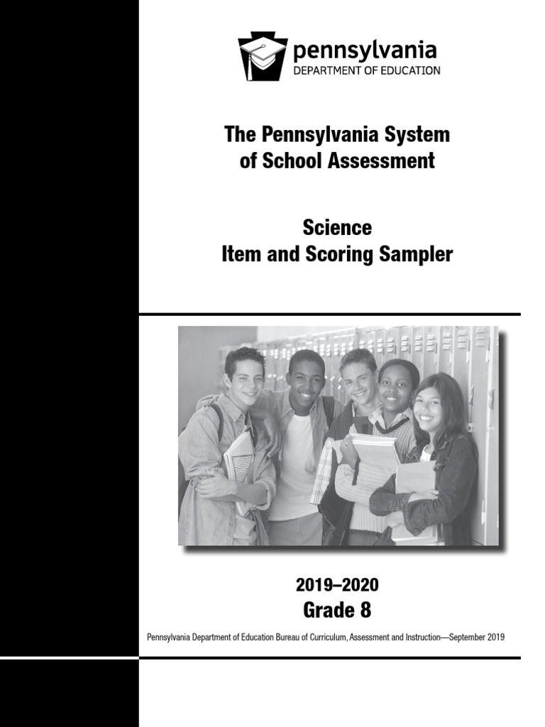 PSSA Grade 8 Science Assessment Guide | PDF | Cloud | Multiple Choice