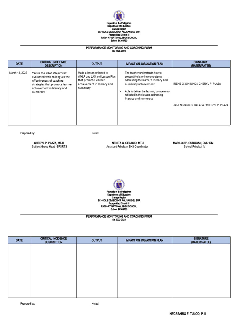PMCF Activity N | Download Free PDF | Learning | Lesson Plan