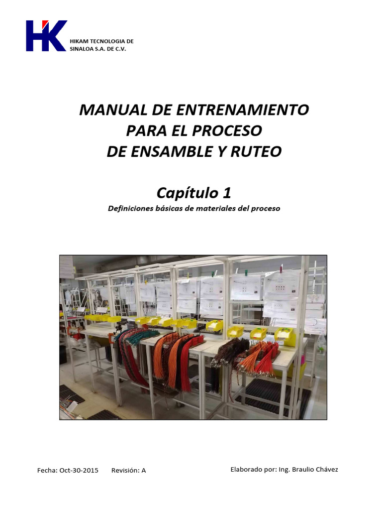 Manual de Entrenamiento para Ensamble y Ruteo Rev.A - Capitulo 1 | PDF ...