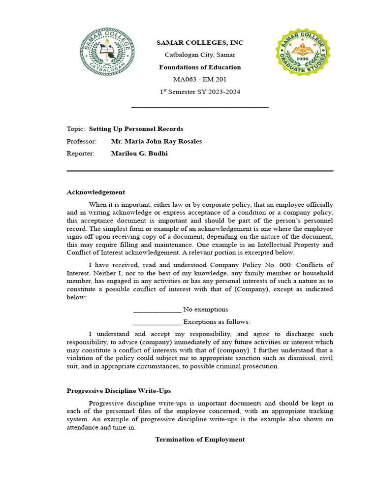 Samar College | PDF | Employment | Justice