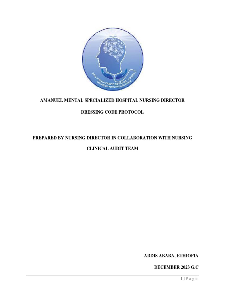 Dressing Code Protocol AMSH | PDF | Health Professional | Health Care