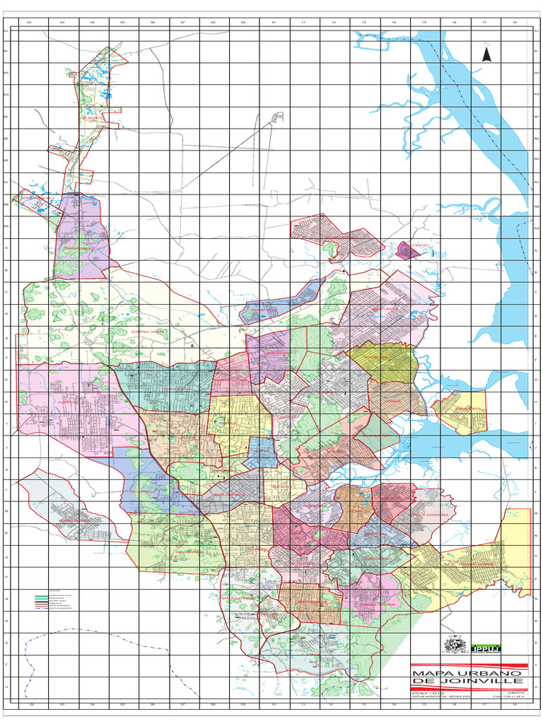 Mapa Urbano de Joinville-jul2012 | PDF