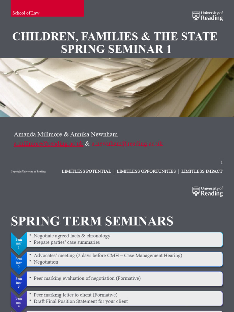 LW3CFS Spring Seminar | PDF