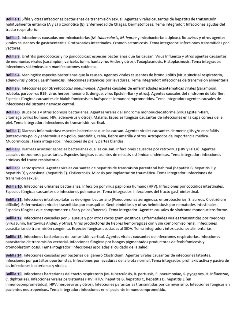 BolilleroAgus ARREGLADO X Cande PDF | PDF | Virus | Infección