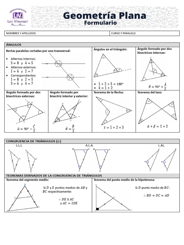 Geometria Plana | PDF | Triángulo | Geometría del plano euclidiano