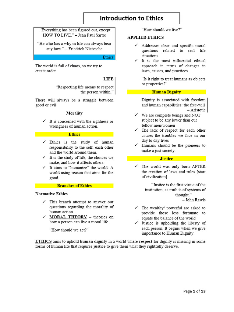 GEC 107 Ethics Lectures | Download Free PDF | Utilitarianism | Happiness