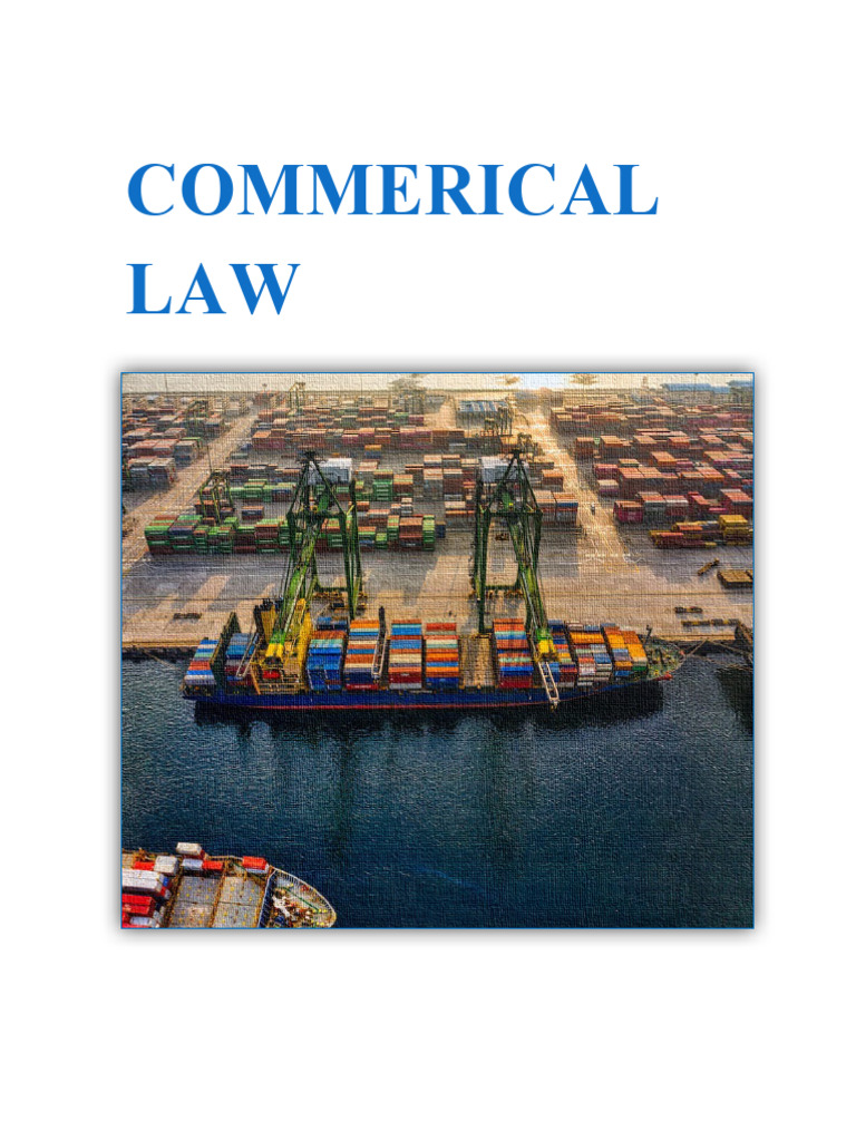 Commercial Law Module Handbook 23-24 (22 Sept 23) | PDF | Justice ...