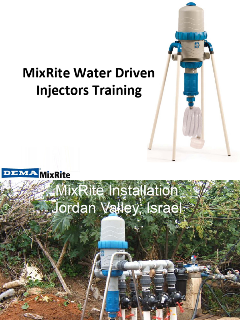 MixRite Water Driven Injector Guide | PDF | Pump | Valve