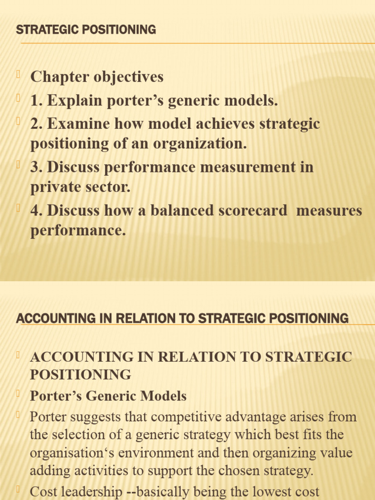 Strategic Positioning | PDF | Strategic Management | Marketing