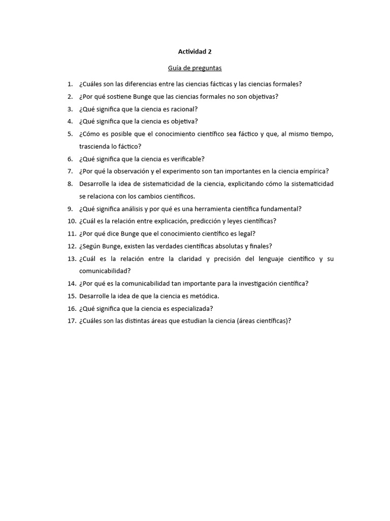 Guía de preguntas | PDF