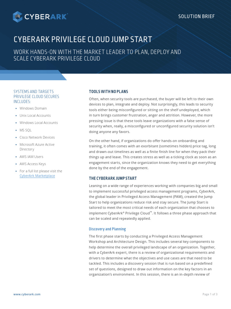 privilege-cloud-guided-success-plan-solution-brief | PDF | Cloud Computing | Computing