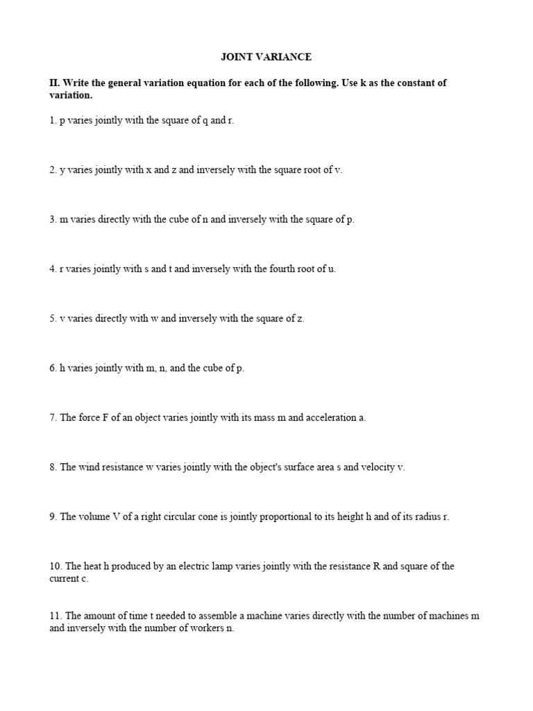 Joint Variance | PDF | Velocity | Kinetic Energy