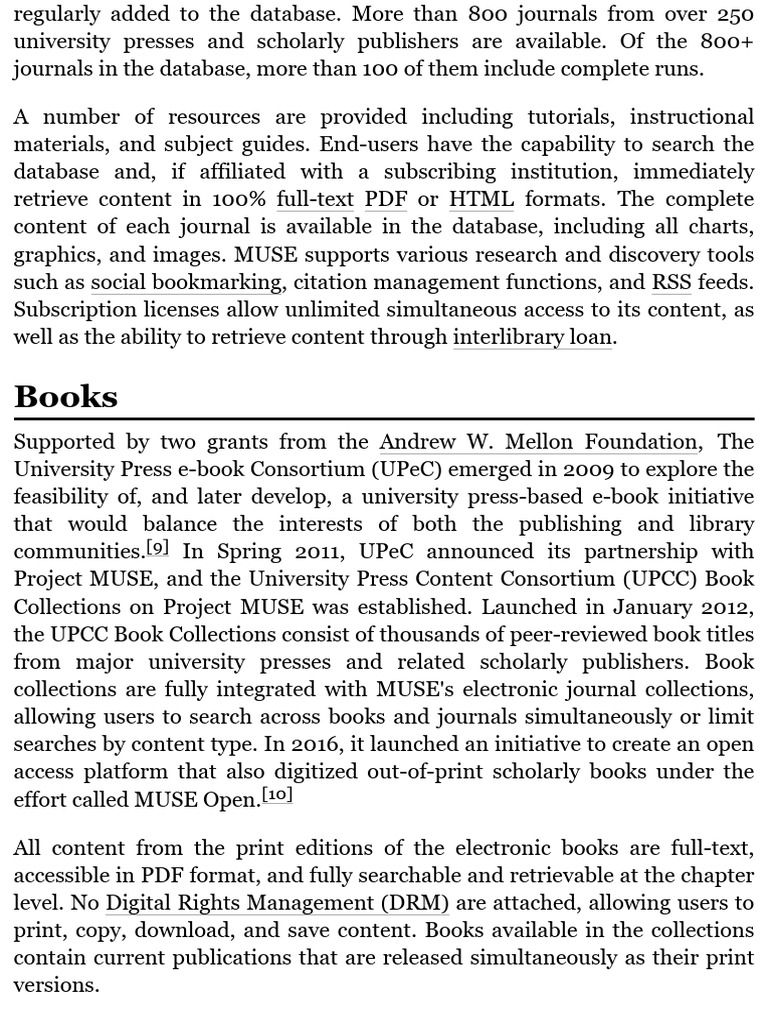 Project Muse 3 - Wikipedia | PDF