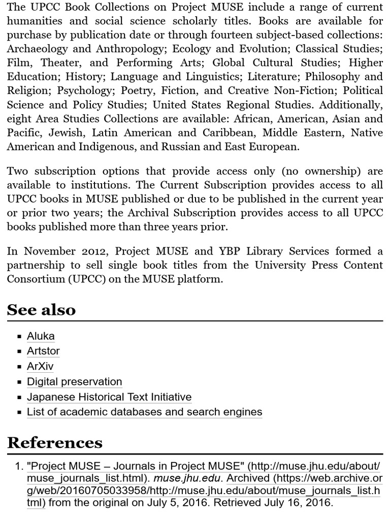 UPCC Book Collections on Project MUSE | PDF | Language Arts ...