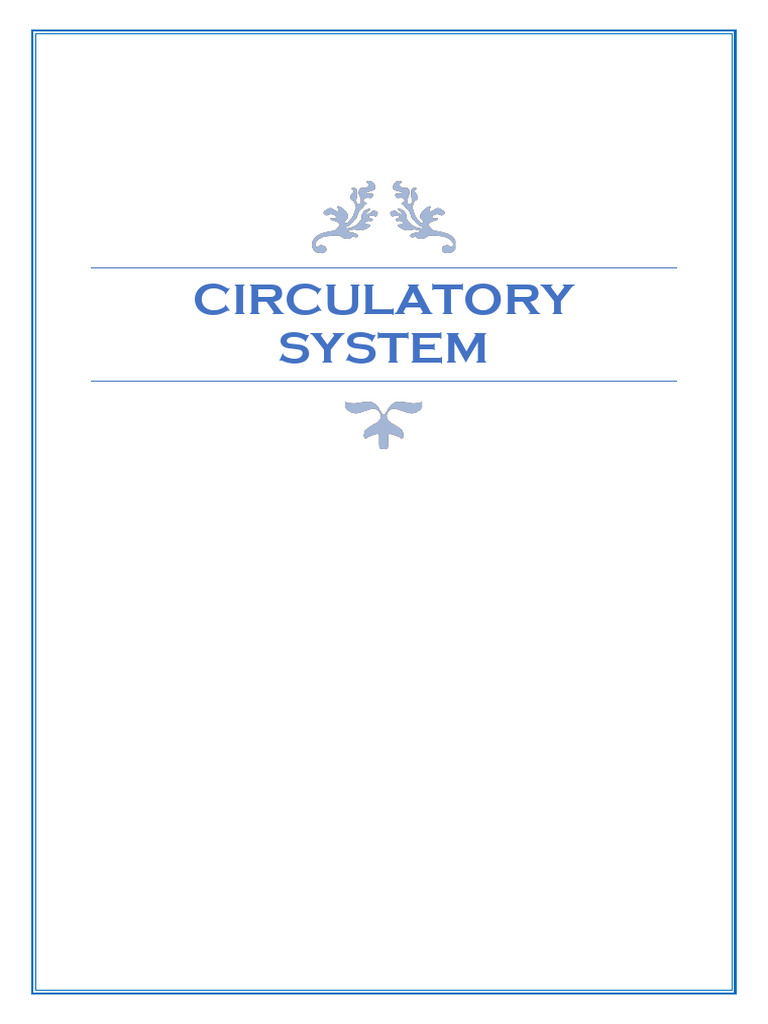 7. Circulatory system (2) | PDF | Heart | Artery