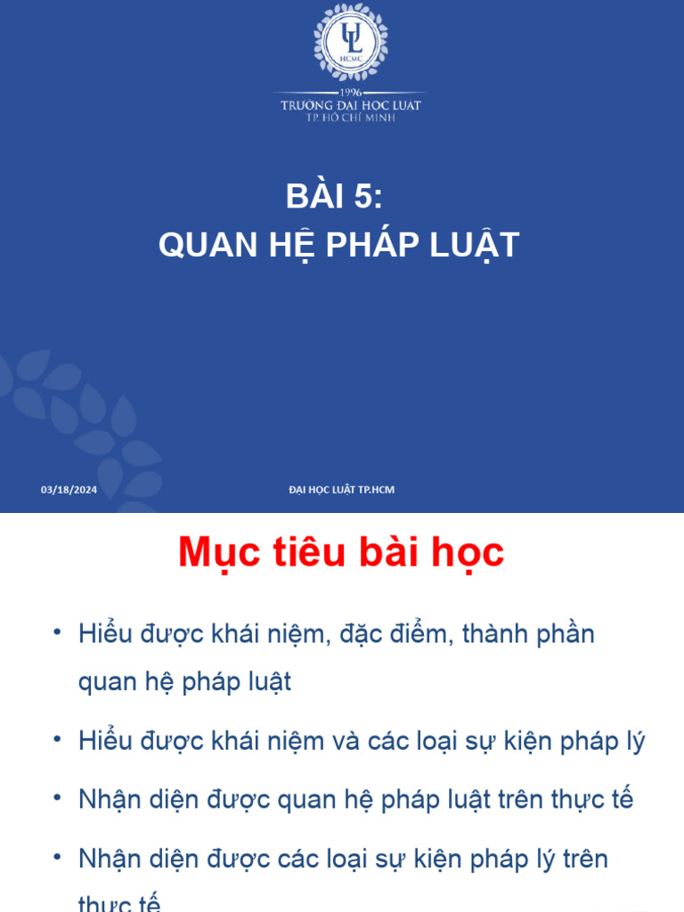 Bai 9 PowerPoint - Quan He Phap Luat | PDF