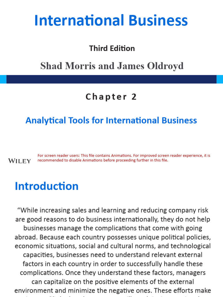 Morris IB 3e PPT Chapter-2 (Week-2) | PDF | Franchising | Market (Economics)