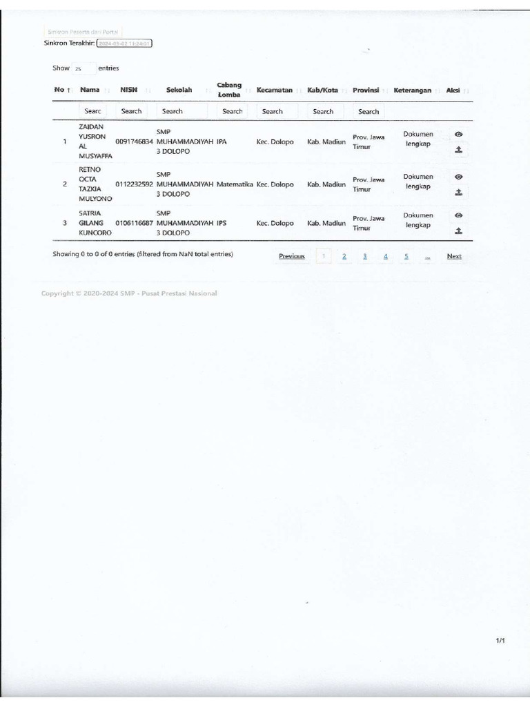 Osn SMP Muh 3 Dolopo | PDF