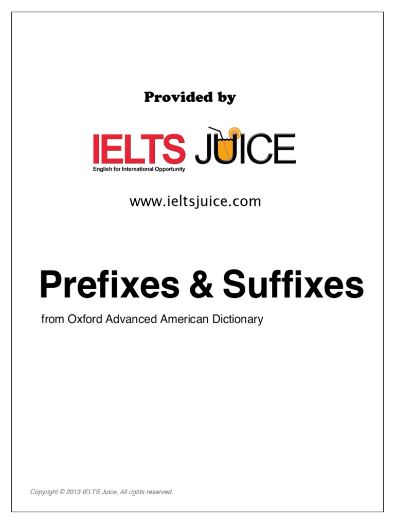 Prefixes-and-Suffixes | PDF | Adjective | Adverb