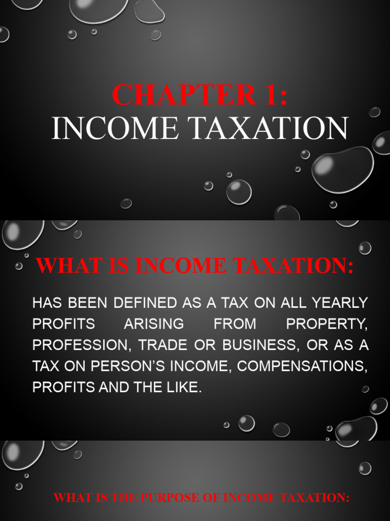 Understanding Income Taxation Basics | PDF | Taxes | Income
