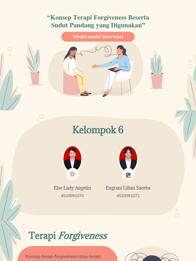 Konsep Terapi Forgiveness Beserta Sudut Pandang Yang Digunakan | PDF | Pengembangan Diri