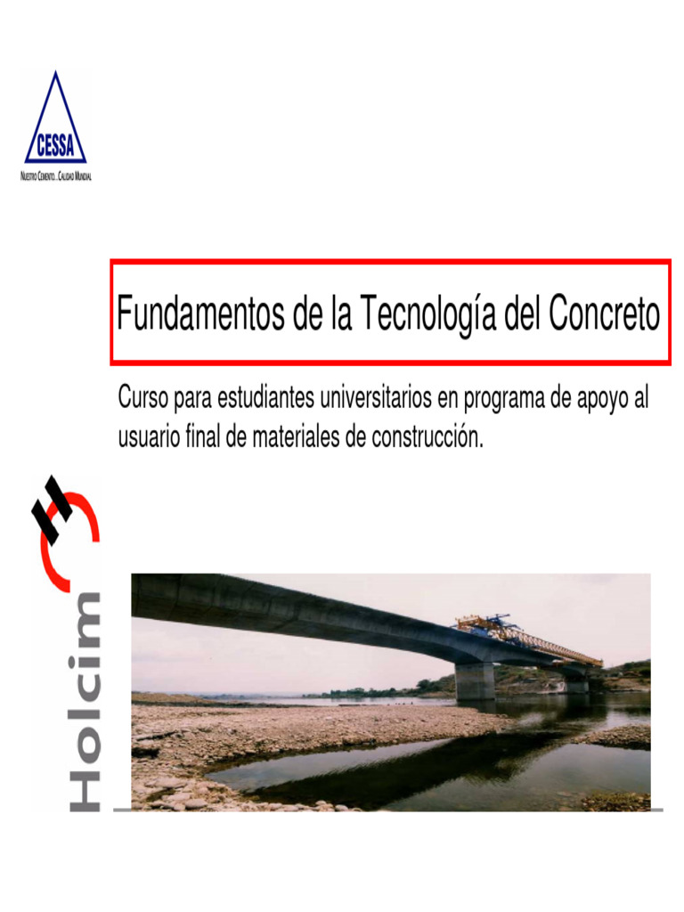 Fundamentos Básicos de La Tecnología Del Concreto | PDF | Hormigón | Cemento
