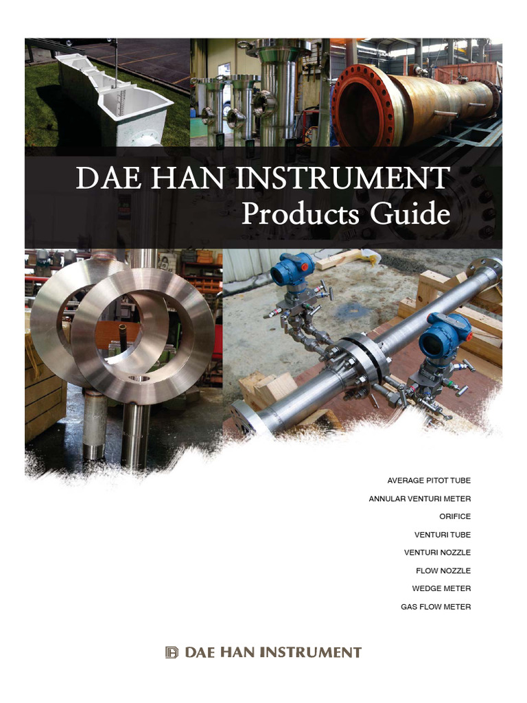 Daehan Instrument Product Guide | PDF | Pipe (Fluid Conveyance) | Flow ...