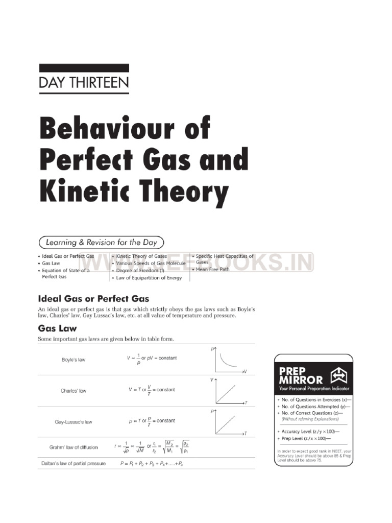 Kinetic Theory Pdf