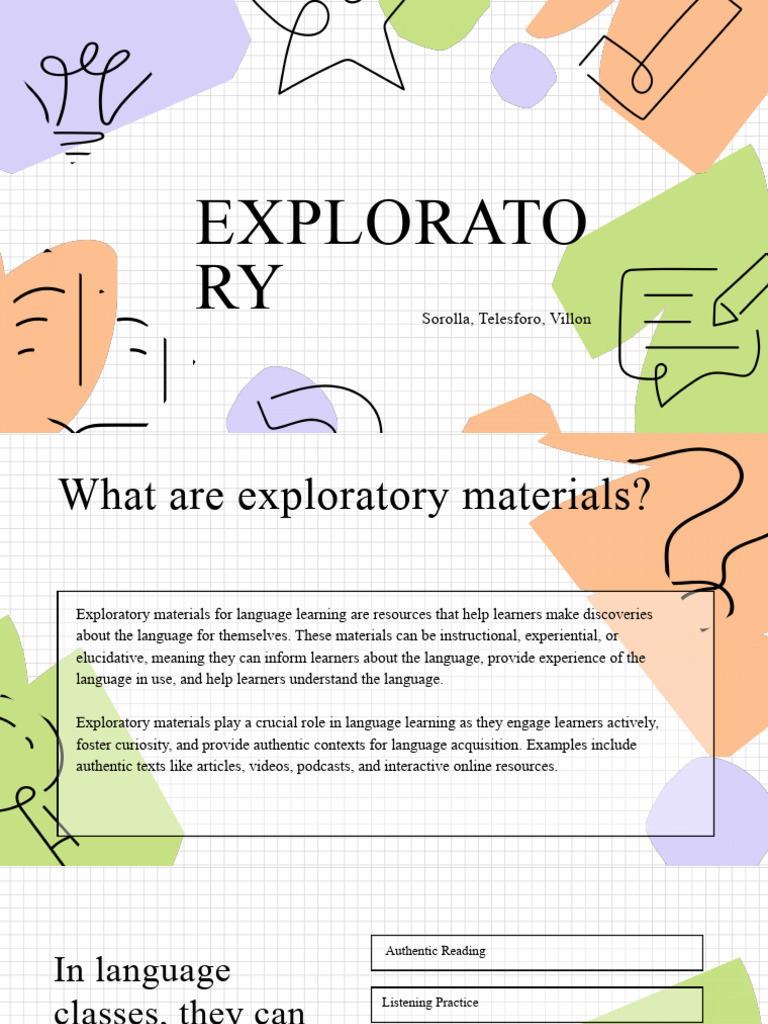 Exploratory | PDF | Learning | Language Acquisition