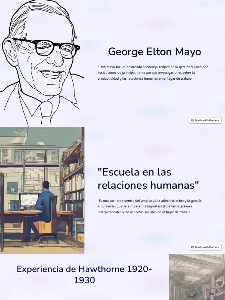 George Elton Mayo | Descargar gratis PDF | Psicología Social | Sicología