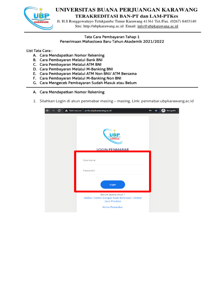 Tata Cara Pembayaran Tahap 1 Dan Cara Mengecek Pembayaran | PDF ...