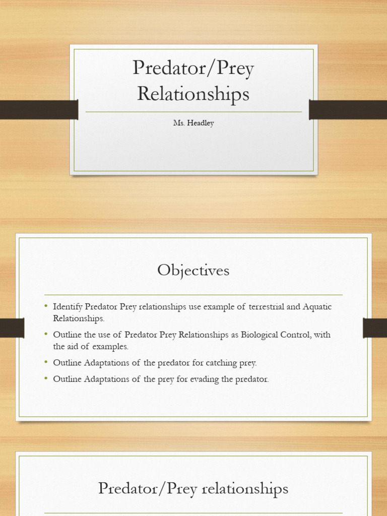 Predator, Prey Realtionships | PDF | Predation | Introduced Species