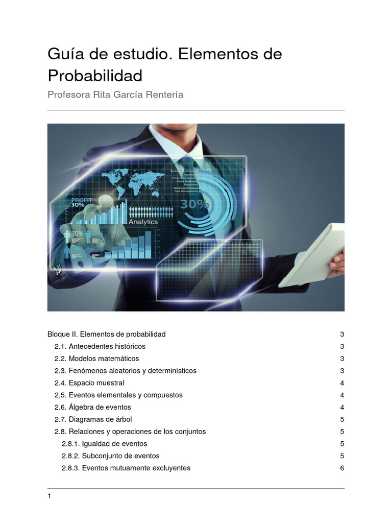 Probabilidad y Estadistica Bloque 2 - Guia | PDF | Teoría de probabilidad | Probabilidad