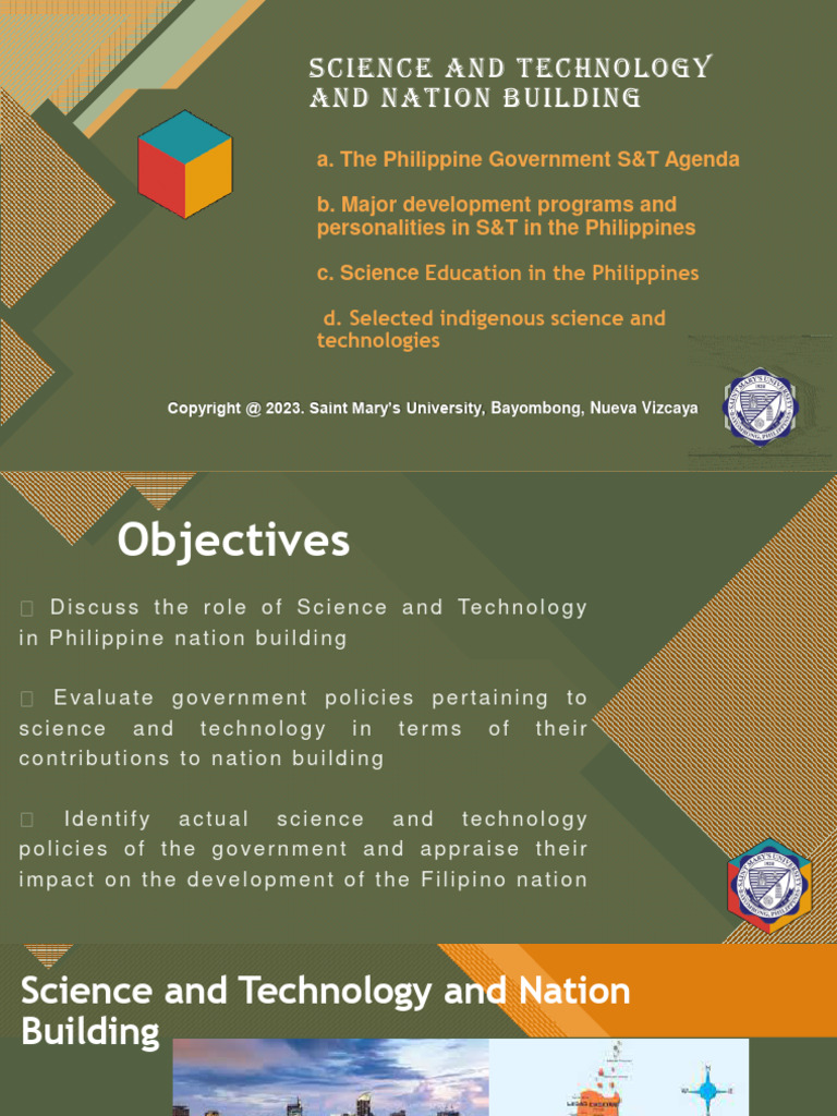 Science and Technology and Nation Building | PDF | Philippines | Science, Technology ...